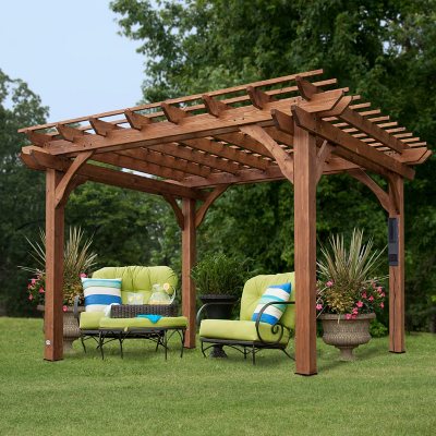 Click here for Backyard Discovery 12 x 10 Cedar Pergola  Assembly... prices