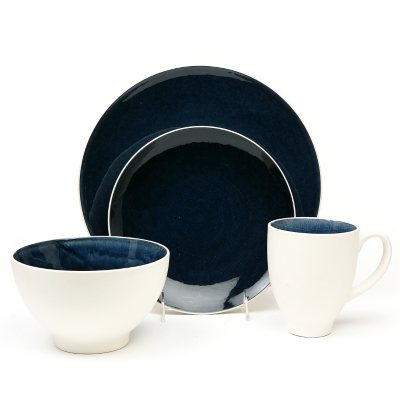 Crackle 32-Piece Cobalt Dinnerware Set - Sam's Club