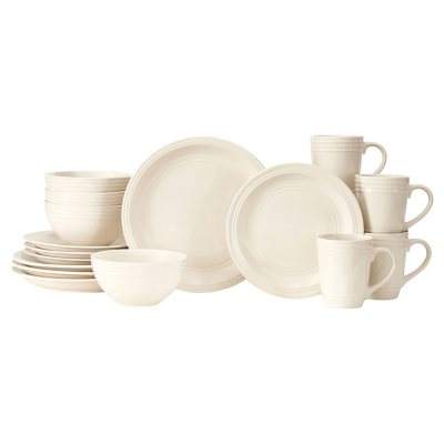 Baum Allure 16 Piece Dinnerware Set  Service for 4 - Natural