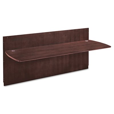 Mayline Napoli Series 87" Wood Veneer Reception Desk Top, Mahogany ...