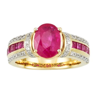 RUBY RING .25TW DIAMOND-14KY - Sam's Club