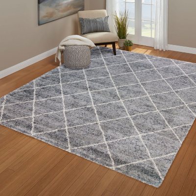 Click here for Lenox Shag Rug  66x96  Marrah Gray:- 6x9 prices