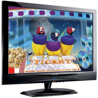 22" ViewSonic 3-in-1 LCD 720p HDTV and DVD combo - Sam's Club