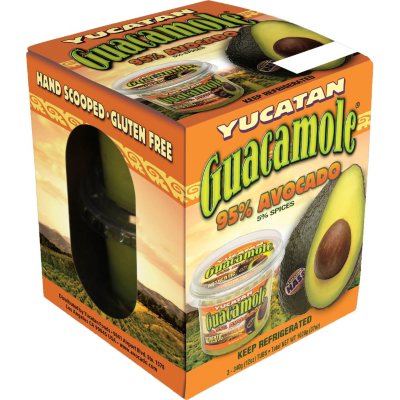 Yucatan Authentic Guacamole (12 oz. tubs, 3 pk.) - Sam's Club