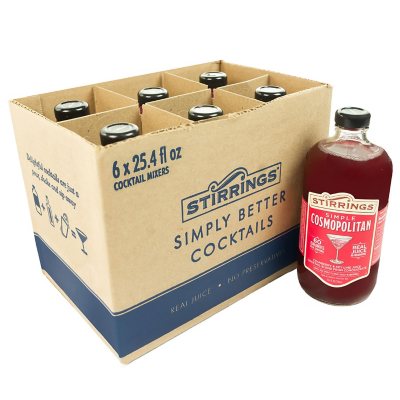 Stirrings Cosmopolitan Mix (750 ml bottle, 6 pk.) - Sam's Club