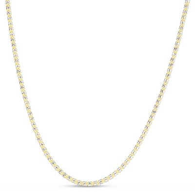 Click here for Ice Chain Necklace 2.5mm in 14K Two-Tone Gold  24:... prices