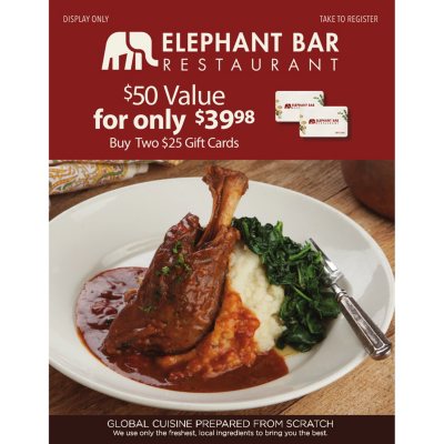 Elephant Bar Menu