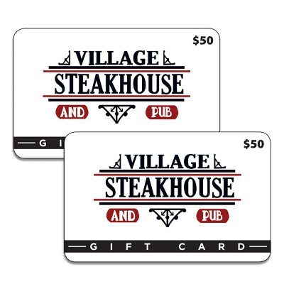 Village Steakhouse and Pub $100 Value Gift Cards - 2 x $50 - Sam's Club