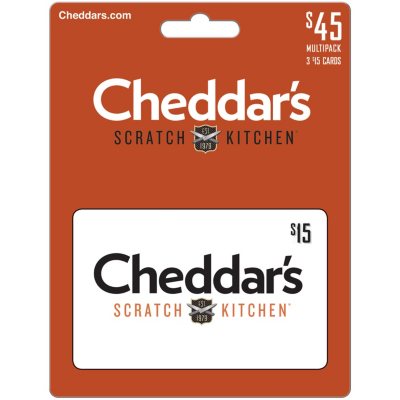 Click here for Cheddars $45 Gift Card Multi-Pack  3 x $15 prices