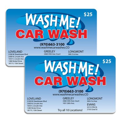 Click here for Wash Me! Car Wash $50 Value Gift Cards (2 x $25) prices