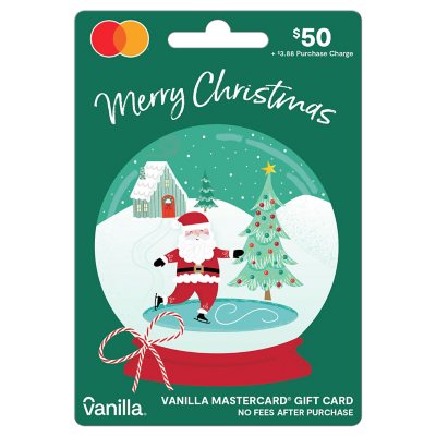 $50 Vanilla Mastercard Santa Snowdome Gift Card - Sam's Club