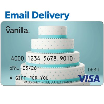 Click here for $200 Vanilla eGift Visa Virtual Account - Blue Cak... prices