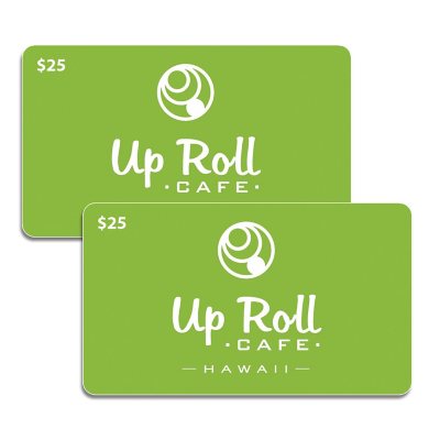 Click here for Up Roll Café $50 Gift Card Multi-Pack  2 x $25 prices