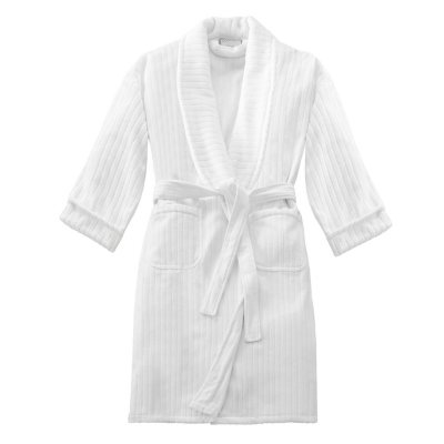 Softesse Unisex Terry Stripe Velour Bathrobe - Sam's Club