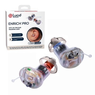 Lucid Hearing OTC Enrich Pro In-the-Ear Hearing Aids - Sam's Club