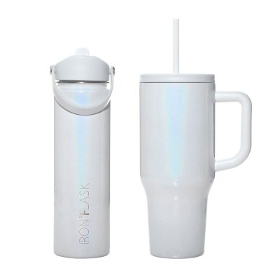 Iron Flask Stainless Steel Insulated Water Bottle 2 Pack, 22oz Wide ...