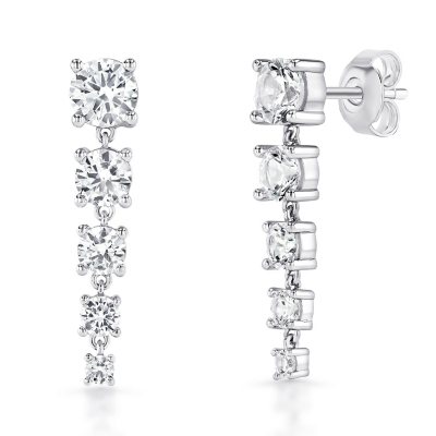 Click here for 925 Sterling Silver Lab Created White Sapphire Gra... prices