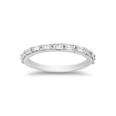 Click here for 0.55 CT. TW Baguette Cut Diamond Band in 14K Gold-... prices