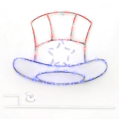 24" LED Uncle Sam Hat Silhouette - Sam's Club