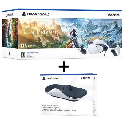 Sony PlayStation VR2 Horizon Call of the Mountain Bundle + VR2 Sense Controller Charging Station ...