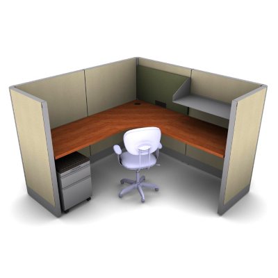 SNAP!Office 1-Person Task Workstation - Urban Jungle Color Combo - Sam ...