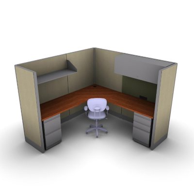SNAP!Office - 1-Person Management Workstation - Urban Jungle Color ...