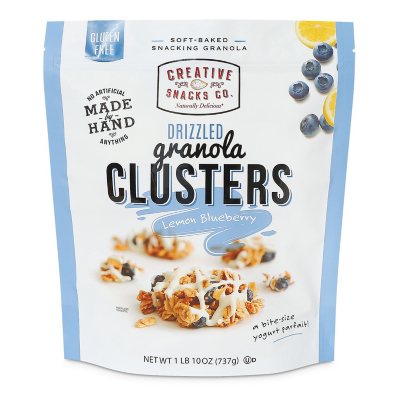 Creative Snacks Lemon Blueberry Drizzled Granola Clusters (26 oz ...