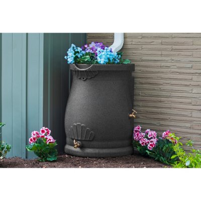Click here for 50-Gallon Rain Wizard Urn  Dark Granite:- Dark Gra... prices