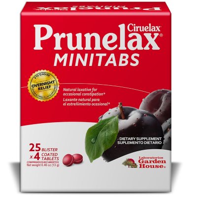 Ciruelax Prunelax Minitabs (100 tablets) - Sam's Club
