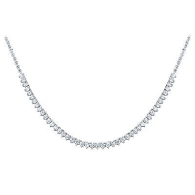 Click here for 1.00 CT. T. W. Diamond Necklace in 14K Gold - Whit... prices