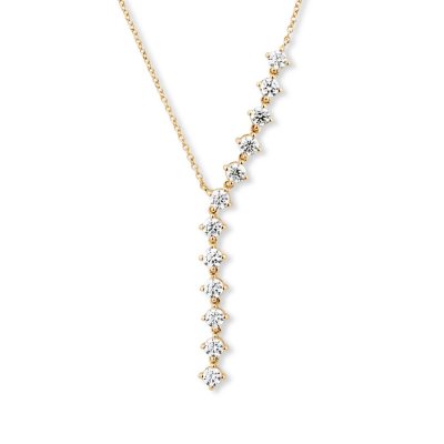 Click here for 1.00 CT. T.W. Lab Created Diamond Lariat Necklace... prices