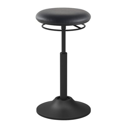 Seat Well Sit-to-Stand Motion Leather Office Stool, Black - Sam's Club