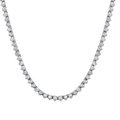 Click here for 3.21 CT. T. W. Diamond Tennis Necklace In 14K Gold... prices