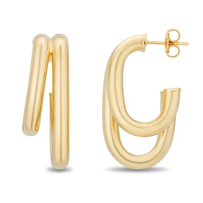Click here for Neuhardt Double Hoop Earrings in 18K Vermeil prices