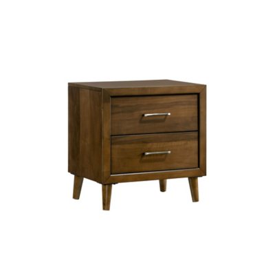Click here for Society Den Zuma 2-Drawer Nightstand in Walnut:- 2... prices