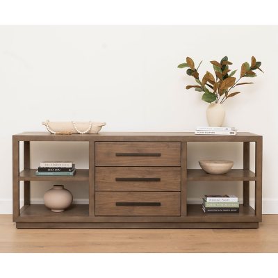 Click here for Marlow 74 Solid Wood Media TV Console  Natural prices