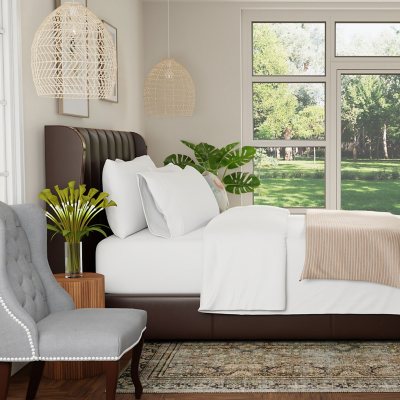 Click here for Color Sense 1200 Thread Count Cotton Blend 6 Piece... prices