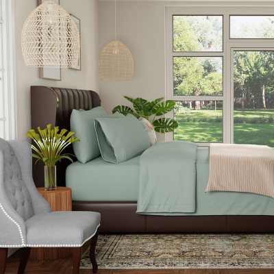 Click here for Color Sense 1200 Thread Count Cotton Blend 6 Piece... prices