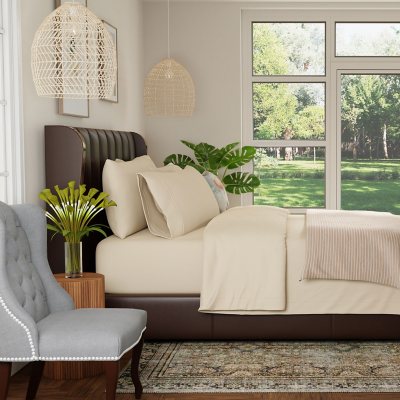 Click here for Color Sense 1200 Thread Count Cotton Blend 6 Piece... prices