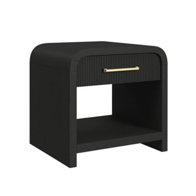 Click here for Society Den Woodridge End Table with USB:- Black prices