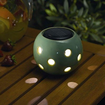 Ceramic Solar Sphere Light - Green - Sam's Club