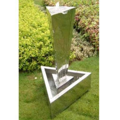 Stainless Triangle Reflective Overflow Fountain - Sam's Club