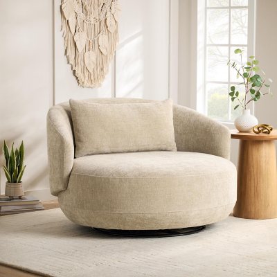 Click here for Cole & Rye Oversized Swivel Chair prices