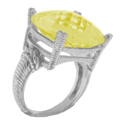 Judith Ripka Cushion-Cut Canary Crystal Stone Ring - Sam's Club