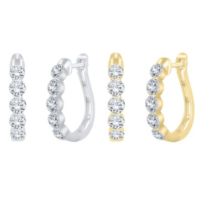 Click here for Lab Created Diamond 1.96 CT. T. W. Five-Stone Floa... prices
