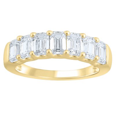 Click here for Lab Created Emerald Cut 1.96 CT. T. W. 7-Stone Dia... prices