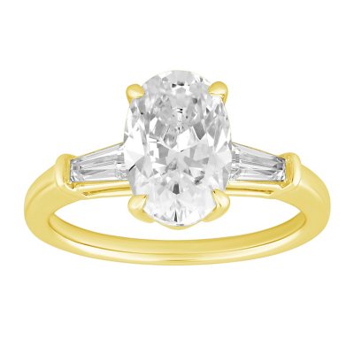 Click here for Lab Created 2.23 CT. T. W. Oval & Baguette Cut Lab... prices