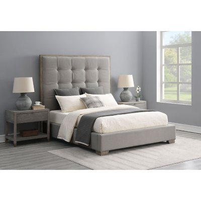 Cape Cod Fabric Tufted Bed Assorted Colors Sizes Sam s Club
