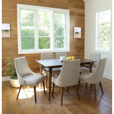 Ashfield Mid-Century Wooden Dining Set, Assorted Piece Sets - Sam's Club