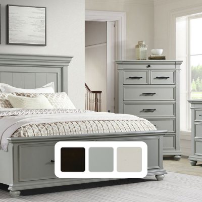 Click here for Brooks 6-Drawer Poplar Wood Chest  Grey:- Grey prices